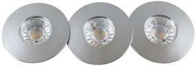 Rabalux LED zápustné bodové svítidlo Randy 3x4W/350lm/3000K/IP44 - set 3 svítidel,chrom, 1072