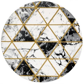 koberec kulatý EMERALD výhradní 1020 glamour, stylový mramor, tro velikost kruh 160 cm | krásné koberce cz