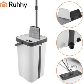 Dvoukomorový mop Ruhhy 27232 11L s kryty