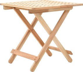 vidaXL Skládací odkládací stolek masivní ořechové dřevo 50x50x49 cm [247105]