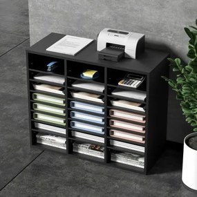 Organizér na dřevěnou literaturu, 24 přihrádek