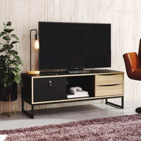 TV stolek Stubbe 88206 černá mat/dub sonoma