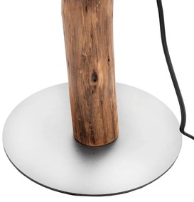 Stojací lampa Norin s rámem z eukalyptového dřeva