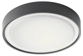Redo group Redo Ponza, stropní venkovní svítidlo LED 16W 3000K, antracit, průměr 26cm, IP65
