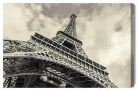 Obraz Eiffelova Věž, Paříž Nedostatek Nedostatek Přírodní plátno 30x20
