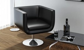 Lounge křeslo Tina černé
