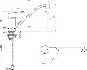 Ideal Standard Cerabase - Dřezová baterie | BlueStart | chrom