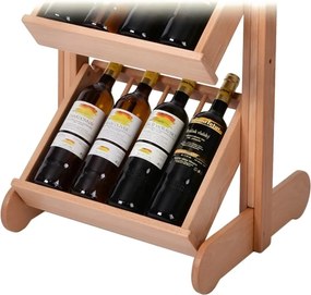 Stojan na víno 671 - Dřevěný stojan na 20 lahví vína