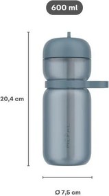 Broskvová plastová lahev 600 ml Active – Mepal