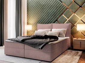 MSL Kontinentální čalouněná postel LOTO (140 x 200 cm) Barva látky: POSO 27
