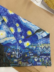 Lenbutik Povlak na polštář 45x45 cm Vincent Van Gogh Hvezdná noc /Starry night