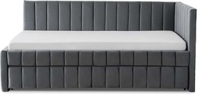 Postel Birmia Velvet 90 x 200 cm, šedá