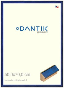 DANTIK rámeček 50x70 | INCLINATA colori modrá (Plexi Čiré)