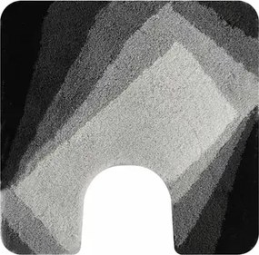 SPIRELLA Koupelnová WC předložka KALI šedo-černá / akryl / 55 x 55 cm