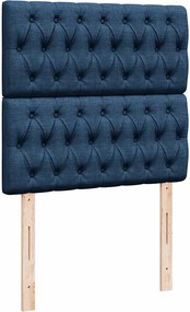 Box spring postel s matrací modrá 90x200 cm textil 3291952