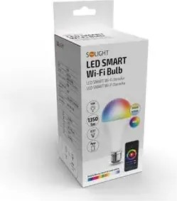 Solight WZ532 LED SMART WIFI žárovka 15W / klasický tvar / E27 / RGB /