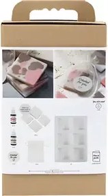 Creativ Company Výroba mýdla Square / Kreativní sada / 9 mýdel / 3 tec