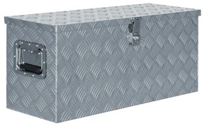 Hliníkový box 80 x 30 x 35 cm stříbrný 142939
