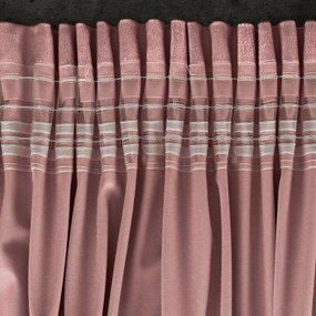 ZATEMŇOVACÍ ZÁVĚS NA PÁSCE ROSA 140X270 CM TMAVĚŘŮŽOVÁ