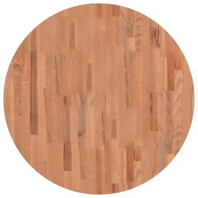 Stolní deska Ø 80 x 1,5 cm kulatá masivní bukové dřevo - Default Title