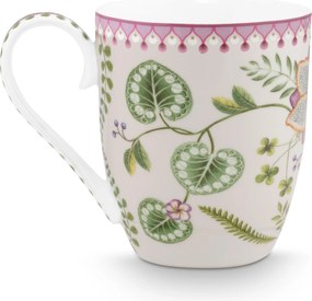 Pip Studio Lily &amp; Lotus sada 2 hrnků 440ml, lila (sada 2 hrnků v dárkovém balení)