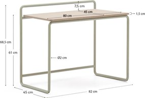 Dětský psací stůl s deskou v dekoru jasanového dřeva 45x82 cm Tinn – Kave Home