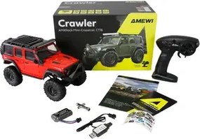 Amewi AMXRock Mini-Crosstrail 4WD červená / RC auto / 1:16 / RTR / věk