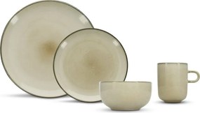 Kameninová jídelní sada 16 ks pro 4 osoby Meridian – Salt&amp;Pepper