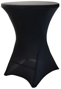 Elastický ubrus BASIC na koktejlový bistro stůl 80 cm VÍCE BAREV Barva ubrusu: ČERNÁ / BLACK