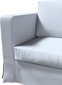 Potah na pohovku IKEA  Karlanda 3-místná nerozkládací, dlouhý barva modrá látka pletený vzor