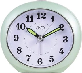 JVD Netikající tichý ručkový budík s osvětlením s plynulým chodem JVD SRP803.1