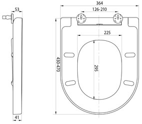 Sapho, LENA WC sedátko, Soft Close, antibakteriální, bílá, 1703-113