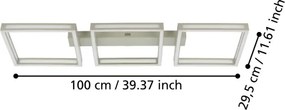Eglo 99786 - LED Stropní svítidlo ALTAFLOR 3xLED/11,2W/230V matný chrom