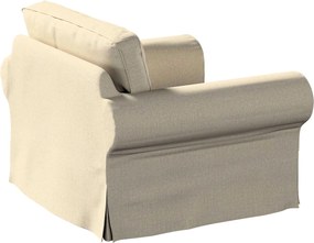 Potah na křeslo IKEA Ektorp barva béžová látka pletený vzor