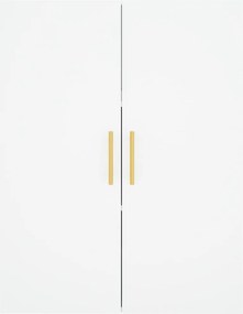 Skříň highboard bílá 69,5 x 34 x 180 cm kompozitní dřevo 3195779