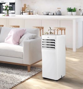 Mobilní klimatizace 4v1 COOLMAX 7000 BTU - DOMO DO10162, 2,05 kW, místnosti do 20?m2, 63 ??dB, Třída: A, dálkové ovládání, chlazení, ventilace, odvlhčování, čištění vzduchu