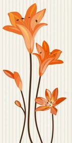 Fototapeta Dimex Flowers Orange S-333 | 110x220 cm