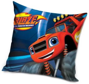 Carbotex Polštářek Plamínek a Čtyřkoláci Rudý Monster Truck 40x40 cm