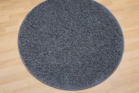 Vopi, AKCE: 250x250 (průměr) kruh Kusový koberec Color Shaggy šedý kruh, šedá, kancelář