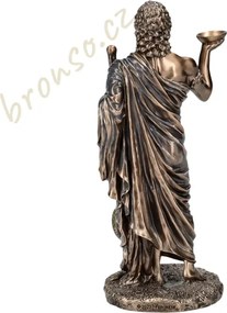 Asklépios – bůh lékařství a uzdravování figurka Veronese WU78205A4