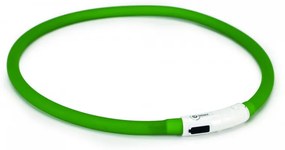 Beeztees Obojek Dogini silikonový   s USB připojením zelený 70x1cm