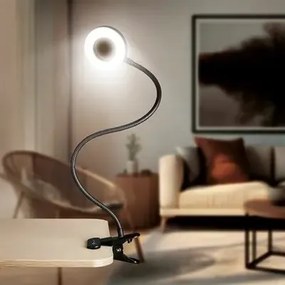 Solight LED stmívatelná stolní lampička s klipem / 300lm / nastaviteln