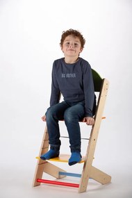 Lucas Wood Style rostoucí židle MIXLE -  bez povrchové úpravy rostoucí židle MIXLE: Medvídek