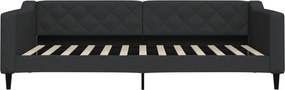 Válenda s matrací černá 100 x 200 cm textil 3197415