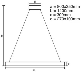 LED Stmívatelný křišťálový lustr na lanku LED/90W/230V + dálkové ovládání