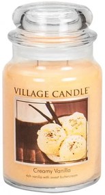 Village Candle – vonná svíčka Creamy Vanilla (Vanilková zmrzlina), 602 g