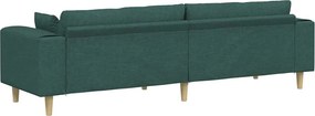 Pohovka Tmavě zelená 250 x 77 x 76 cm textil 3335147