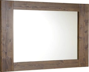SAPHO BRAND retro zrcadlo v dřevěném rámu 1000x800mm, mořený smrk BA056S