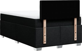 Box spring postel s matrací černá 120x190 cm textil 3285843