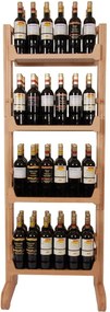 Stojan na víno 654 - Dřevěný stojan na 72 lahví vína